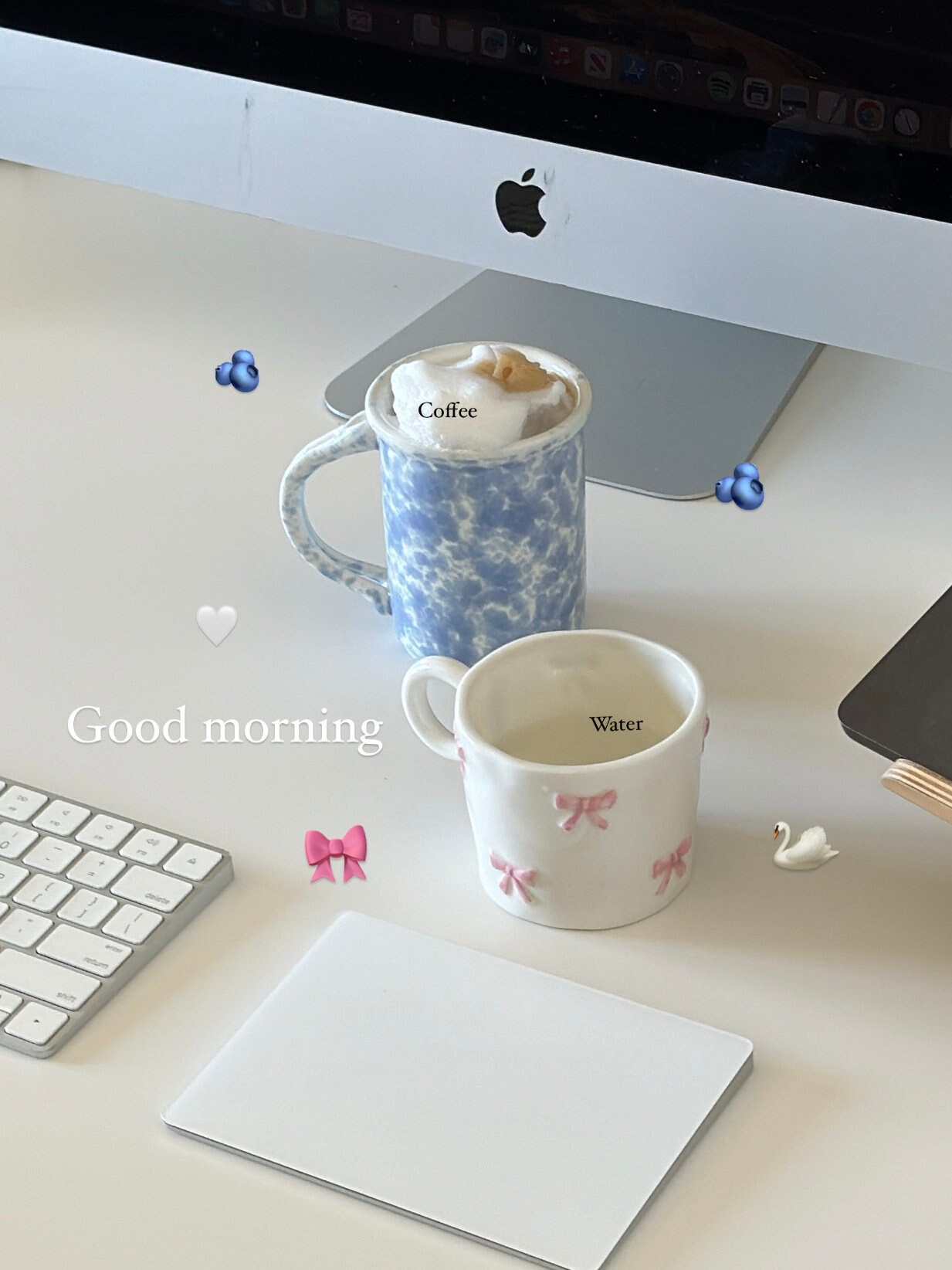 Handmade Coquette Pink Bow Mug | Ribbon Design for Girly Aesthetic ...