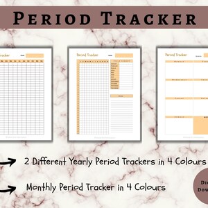Period Tracker Printable, Period Planner, Period Tracking, Cycle ...