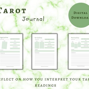 Tarot Journal Printable, Tarot Workbook, Tarot Planner, Tarot Notebook ...