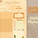 Daily Planner Orange Daily Planner Printable Planner - Etsy