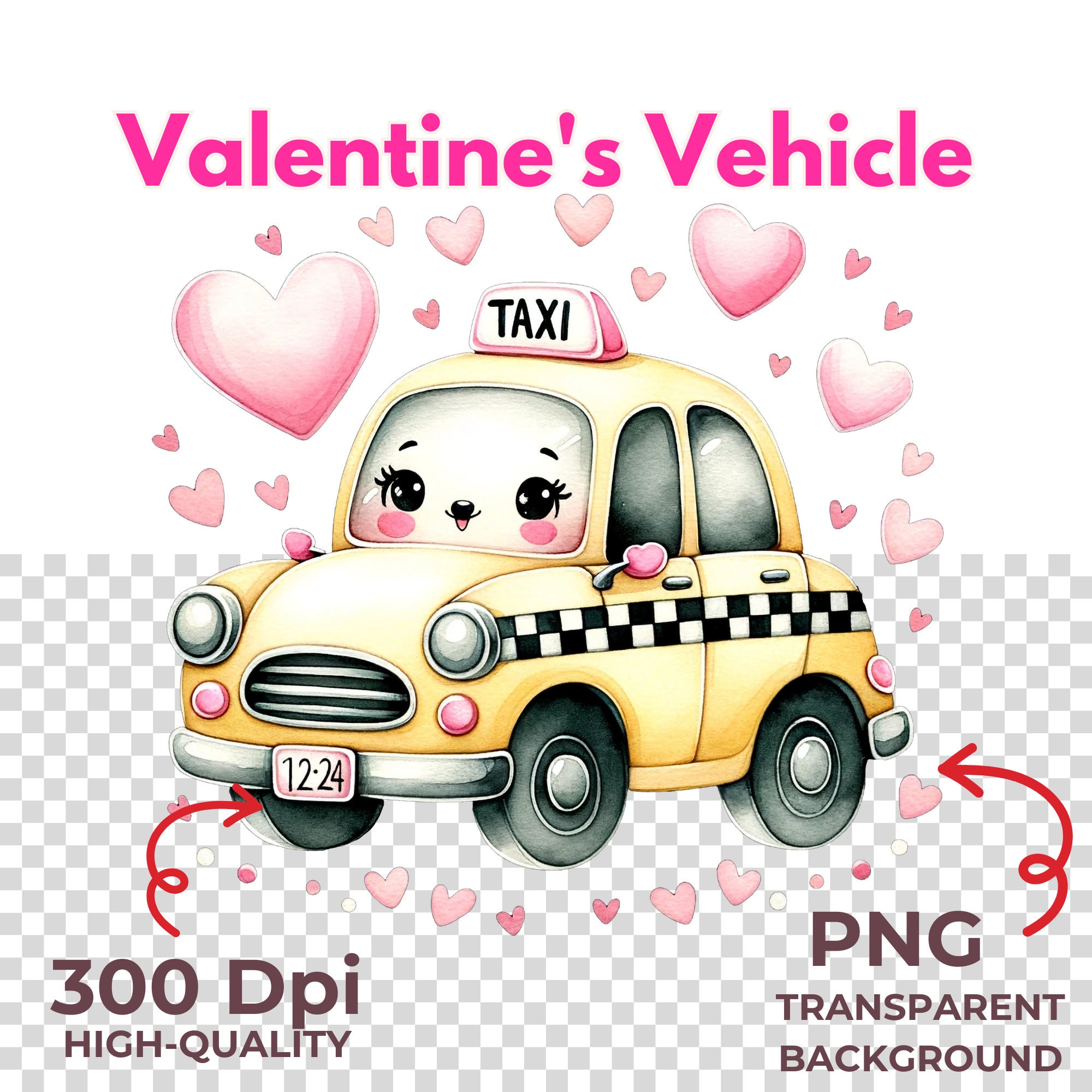 Vehicle Clipart | Watercolor Vehicle Clipart | Transport Clipart Set ...