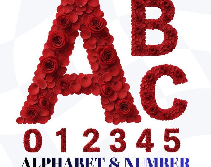 Red Rose Png Rose Clipart Rose Letters Alphabet Png Doodle Letters ...