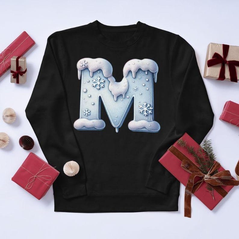 Winter Snow Alphabet Clipart: Watercolor PNG (digital Download) - Etsy