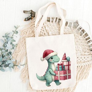 Dinosaur Christmas Clipart Set Commercial Use Dino Cute Holiday ...