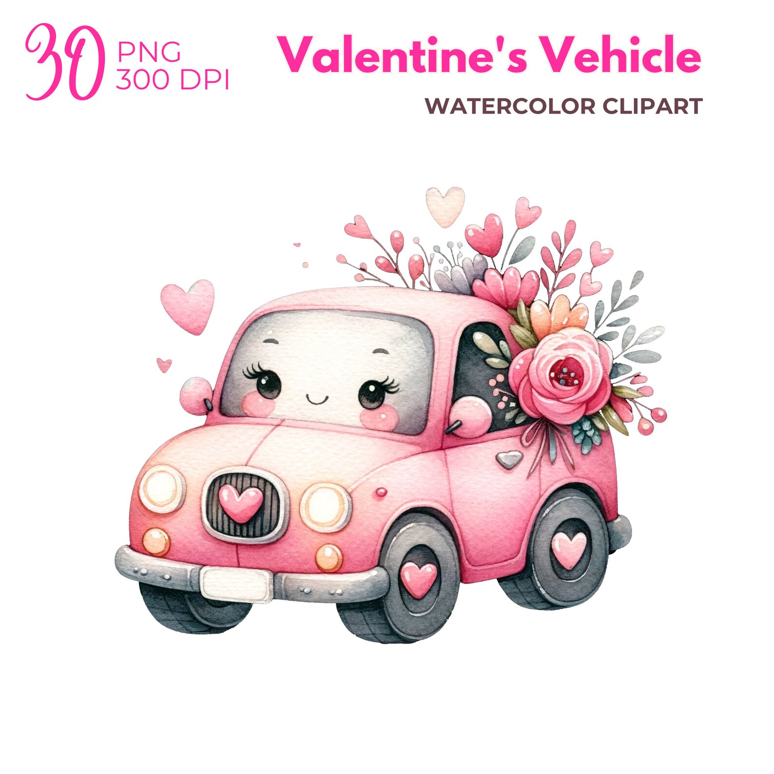 Vehicle Clipart | Watercolor Vehicle Clipart | Transport Clipart Set ...