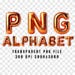 Orange Foil Balloon Alphabet & Number Clipart (PNG Digital Download) - Etsy
