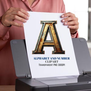 Vintage Steampunk Alphabet Rusty Clipart Letters and Numbers Set, 36 ...