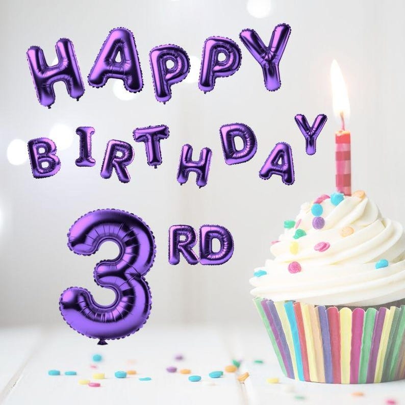 Purple Foil Balloon Alphabet Clipart for Party Designs and Crafts With ...