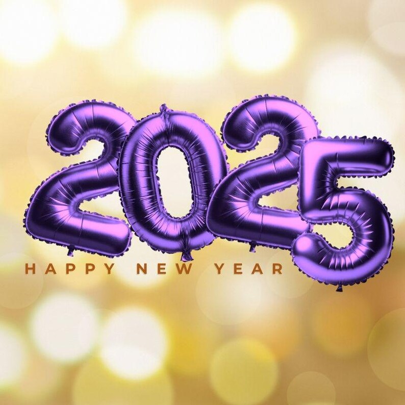 Purple Foil Balloon Alphabet Clipart for Party Designs and Crafts With ...