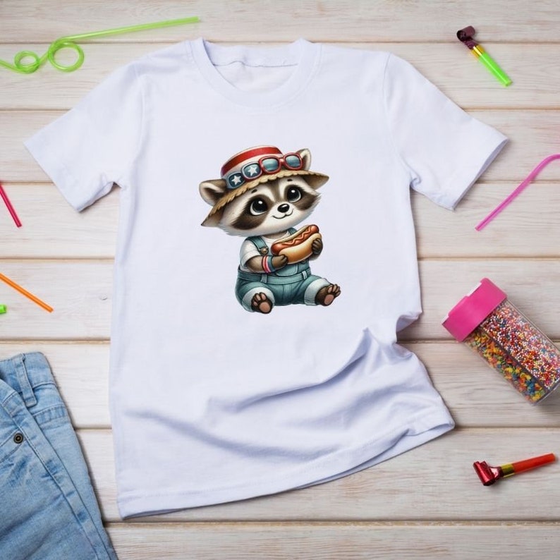 4th of July Watercolor Clipart Bundle, Cute Patriotic Animal ...