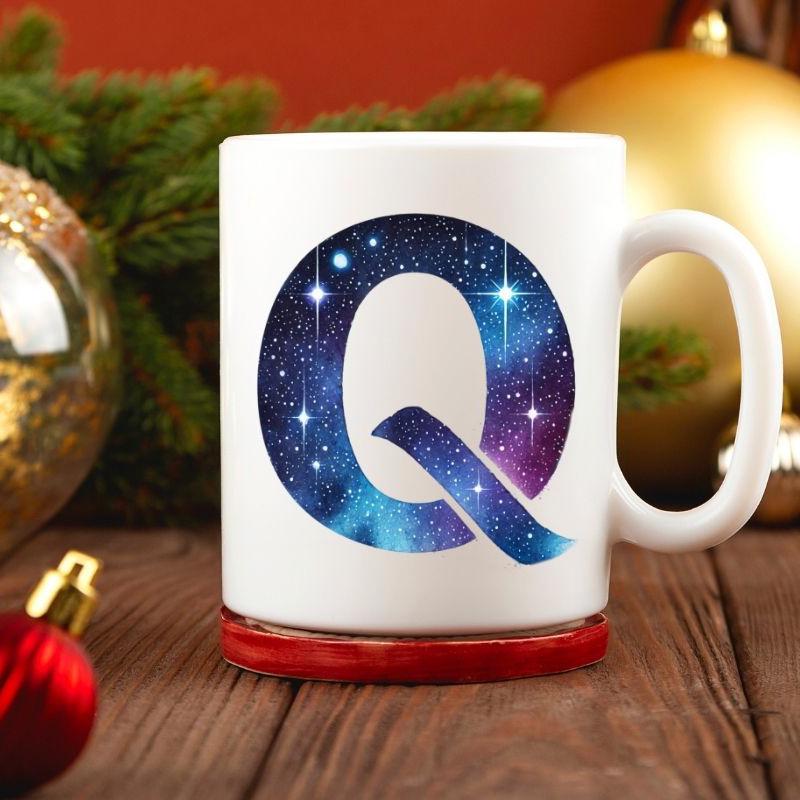 Galaxy Watercolor Alphabet Clipart: Cosmic Starry Letters (digital ...