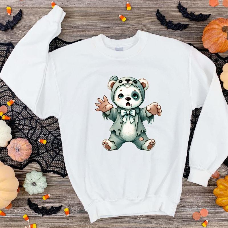 Halloween Watercolor Clipart Cute Bear for Invitation Spooky Costume ...