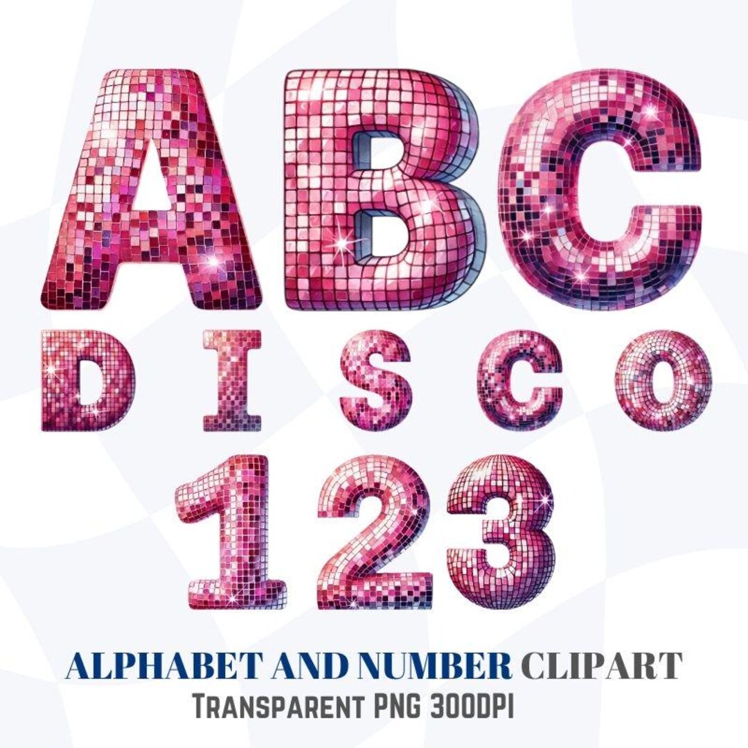 Disco Ball Png Clipart Disco Letters Alphabet Letters Stickers ...