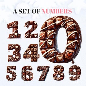 Chocolate Alphabet Clipart PNG, Dripping Chocolate Letters & Numbers ...