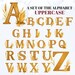 Watercolor Alphabet Clipart: Rustic Corn & Wheat Illustrations (PNG ...