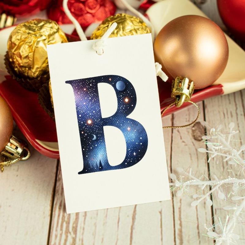 Galaxy Watercolor Alphabet Clipart: Cosmic Starry Letters (digital ...