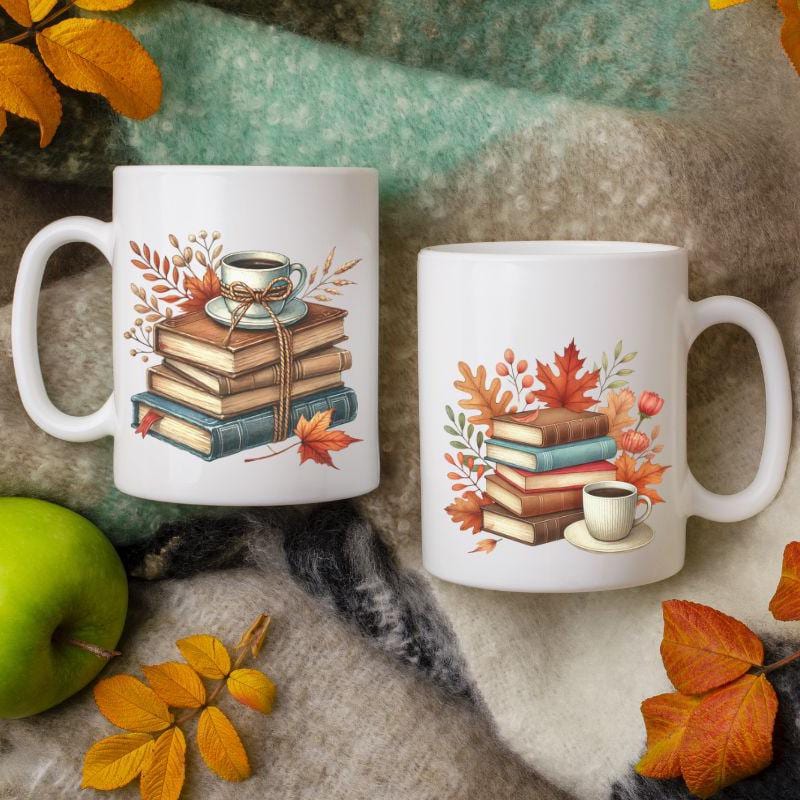 Cozy Coffee Watercolor Clipart Set Autumn Coffee Illustrations PNG ...