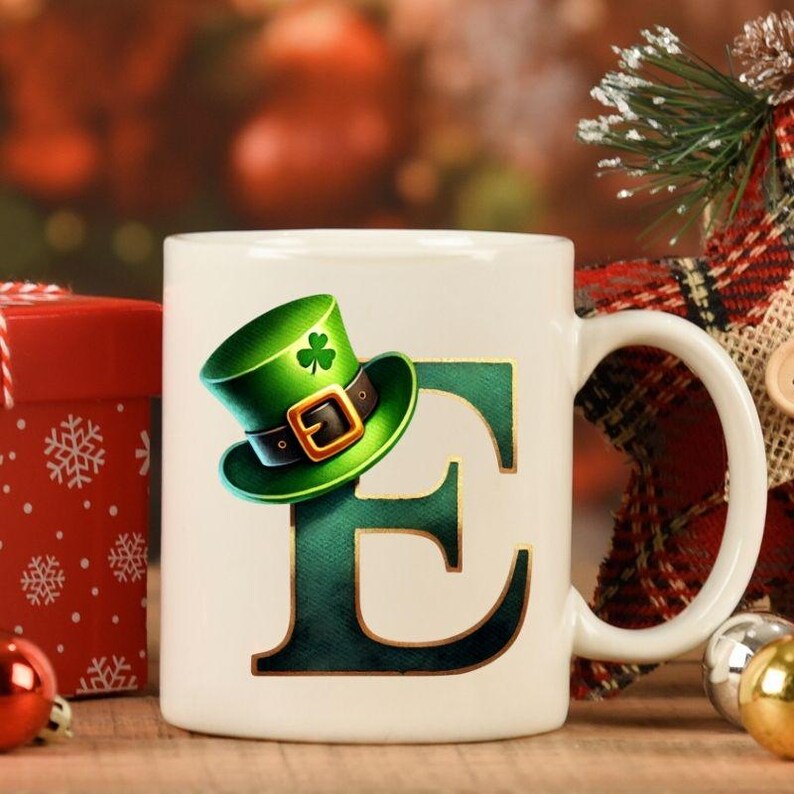 St. Patrick's Day Alphabet Clipart Set, Green Letters and Numbers PNG ...