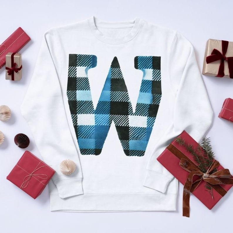 Blue Buffalo Plaid Alphabet Clipart Set - 36 Watercolor Letters PNG ...