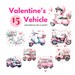 Vehicle Clipart | Watercolor Vehicle Clipart | Transport Clipart Set ...