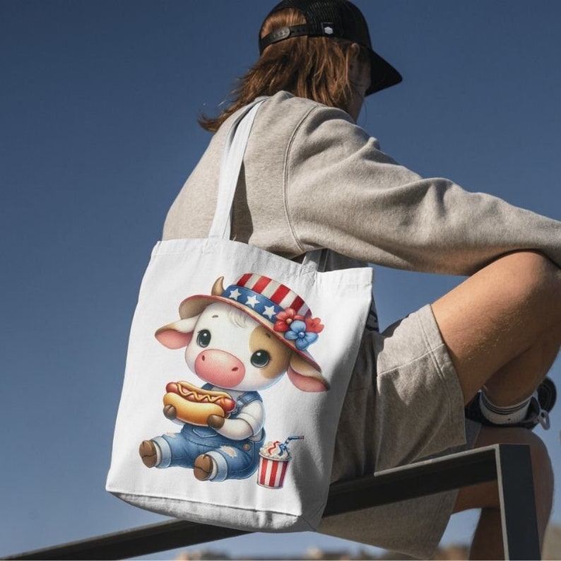 4th of July Watercolor Clipart Bundle, Cute Patriotic Animal ...