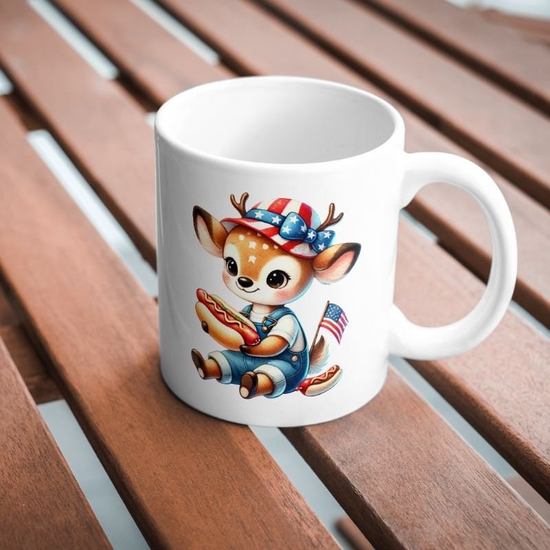 4th of July Watercolor Clipart Bundle, Cute Patriotic Animal ...