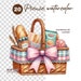 Watercolor Picnic Clipart, 28 Png Summer Picnic Basket, Spring Picnic ...