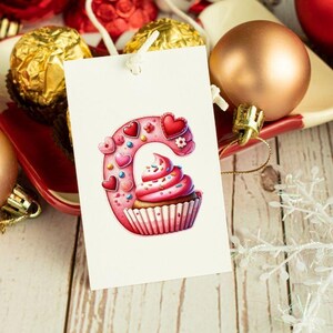 Cupcake Alphabet Clipart PNG Sweet Dessert Letters & Numbers Cute ...