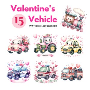 Vehicle Clipart | Watercolor Vehicle Clipart | Transport Clipart Set ...