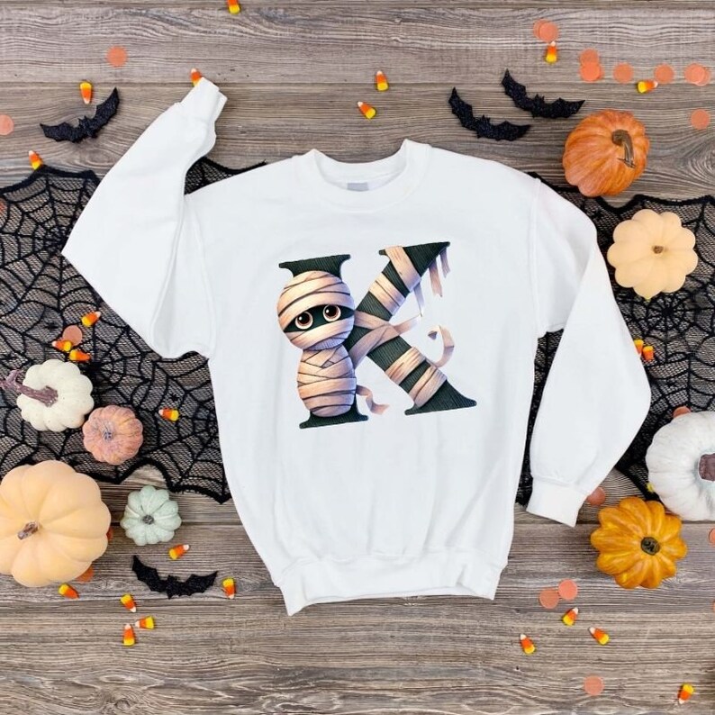 Mummy Alphabet Clipart Watercolor PNG Halloween Letters Cute Mummy for ...