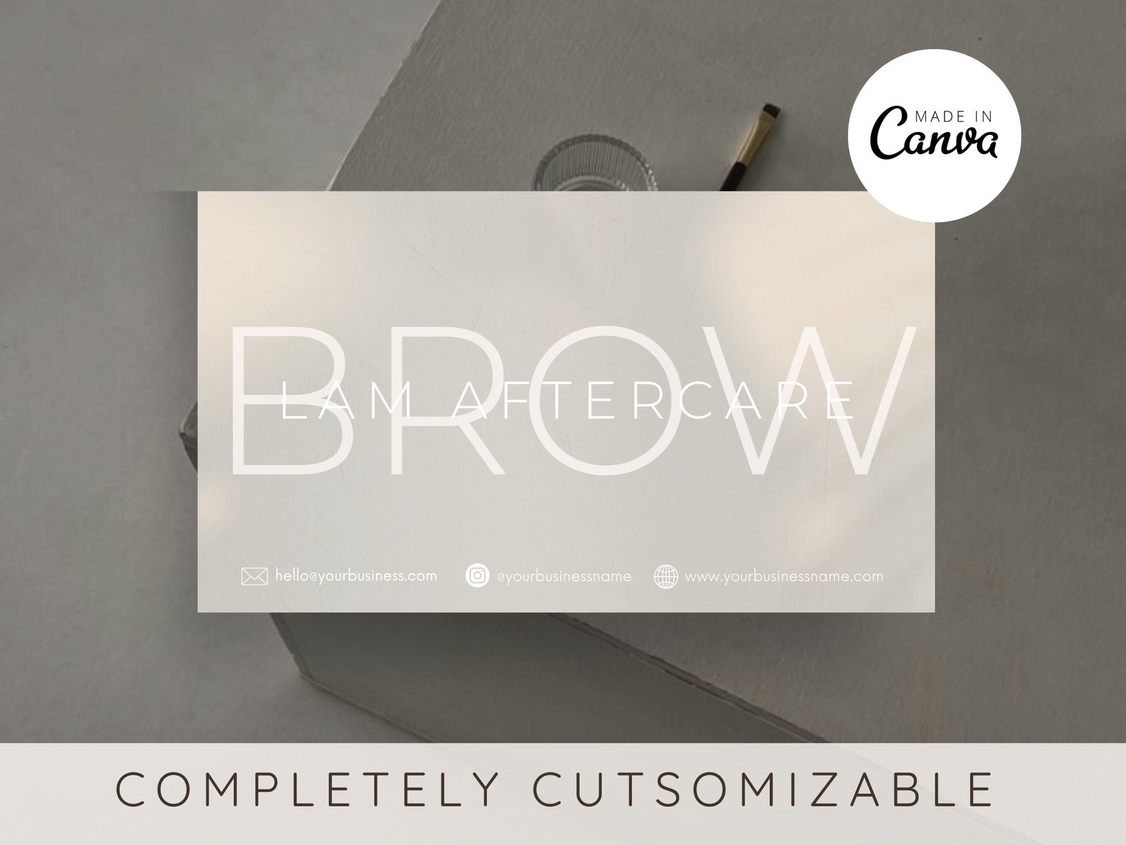 Brow Lamination Aftercare Cards | Brow Lamination| Brow Artist ...