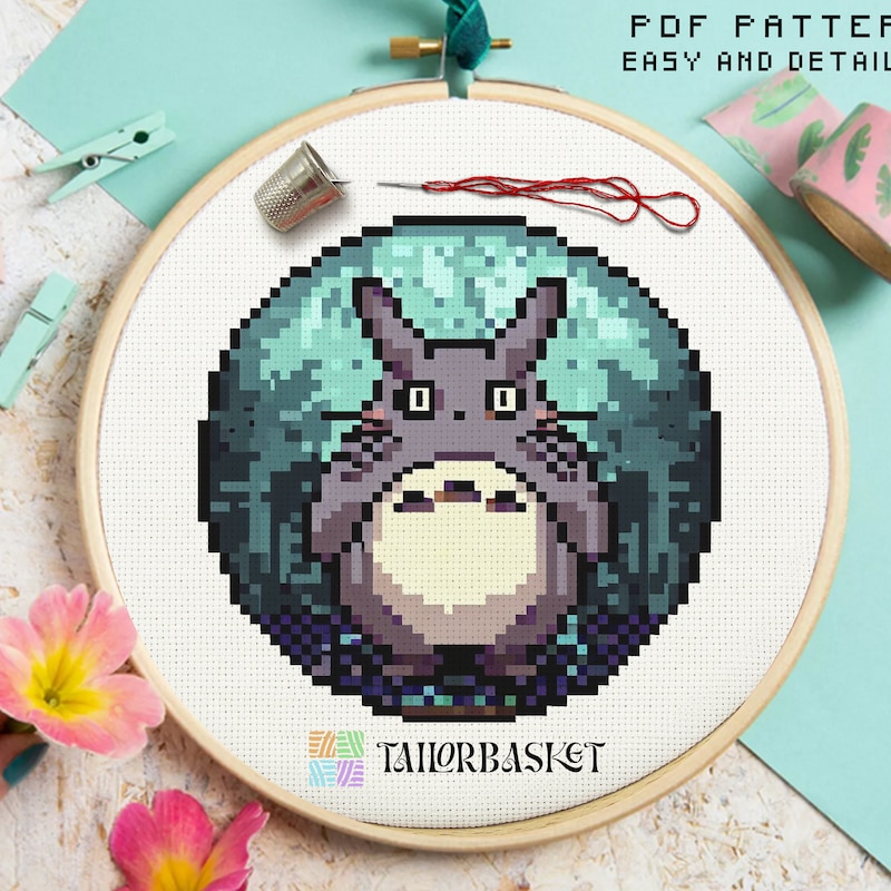 Anime Cross Stitch Kit - Etsy