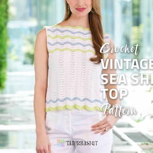 Vintage Sea Shell Top Crochet Pattern Easy Crochet Shell Top - Etsy