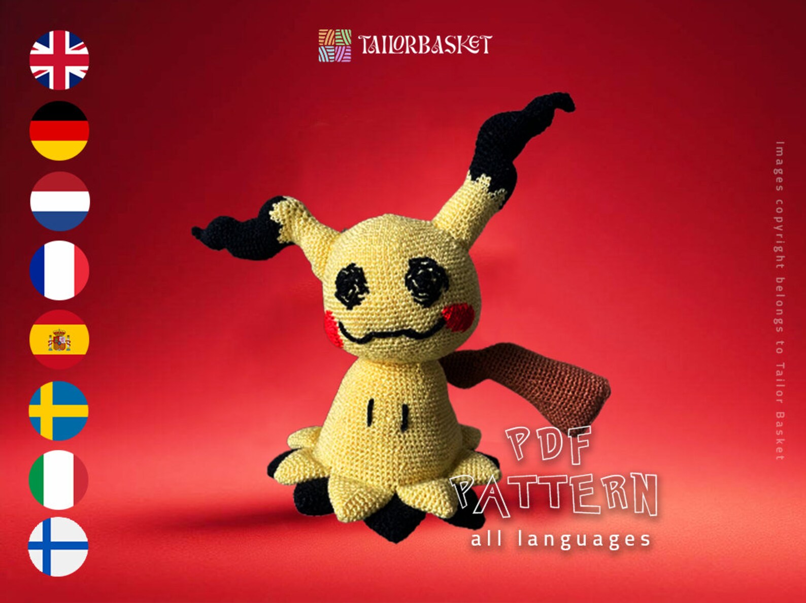 Pokemon Mimikyu Crochet Pattern, Pikachu Mimikyu Crochet Tutorial, DIY ...