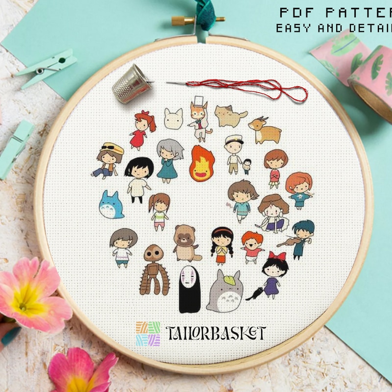 Totoro Cross Stitch - Etsy