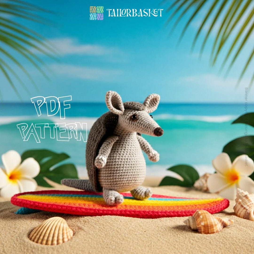Crochet Pattern Armadillo Amigurumi Tutorial, Pokemon Crochet Pattern ...