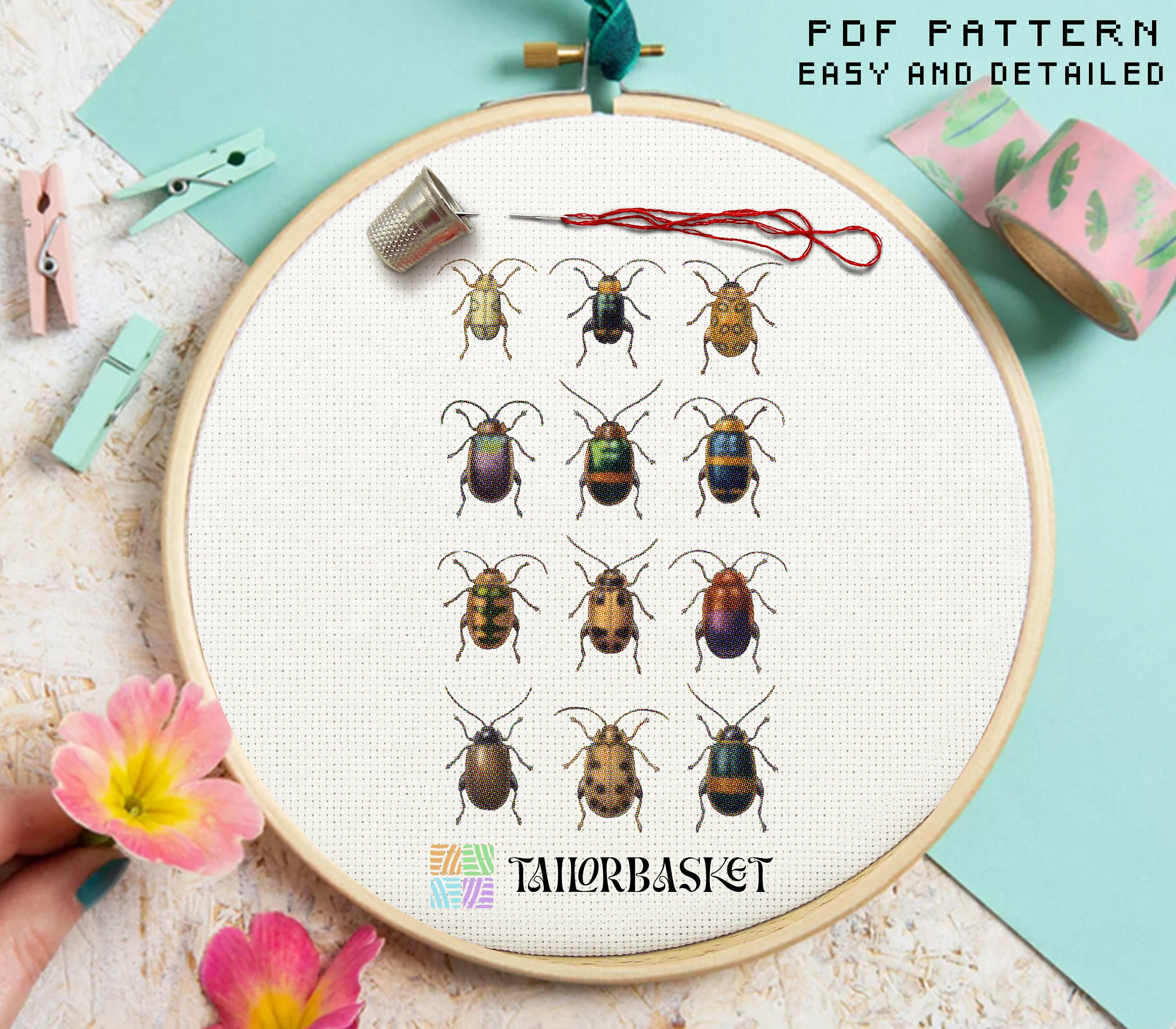 Insect Cockroach Cross Stitch Pattern Bug Cross Stitch Easy - Etsy