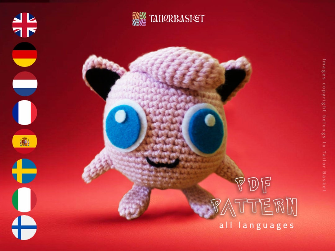 Pokemon Crochet Pattern, Jigglypuff Amigurumi, Crochet Tutorial, DIY ...