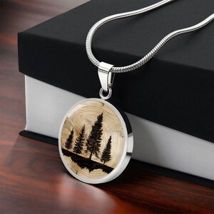 Evergreen Pine Tree Necklace | Jewelry Gift 4 Mother of 3 | Charm ...