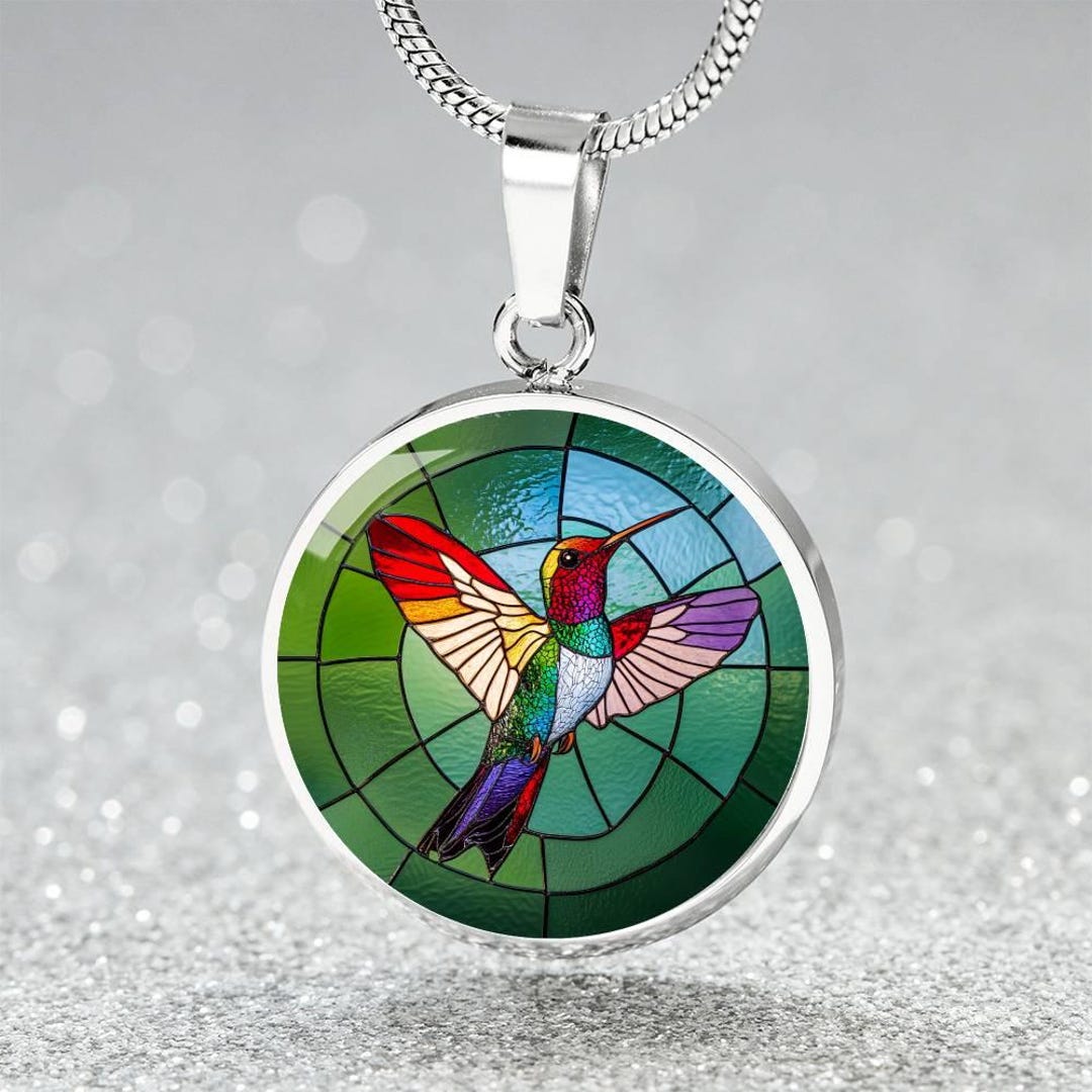 Hummingbird Gifts Necklace Gift For- Her | Engraved Hummingbird Jewelry ...