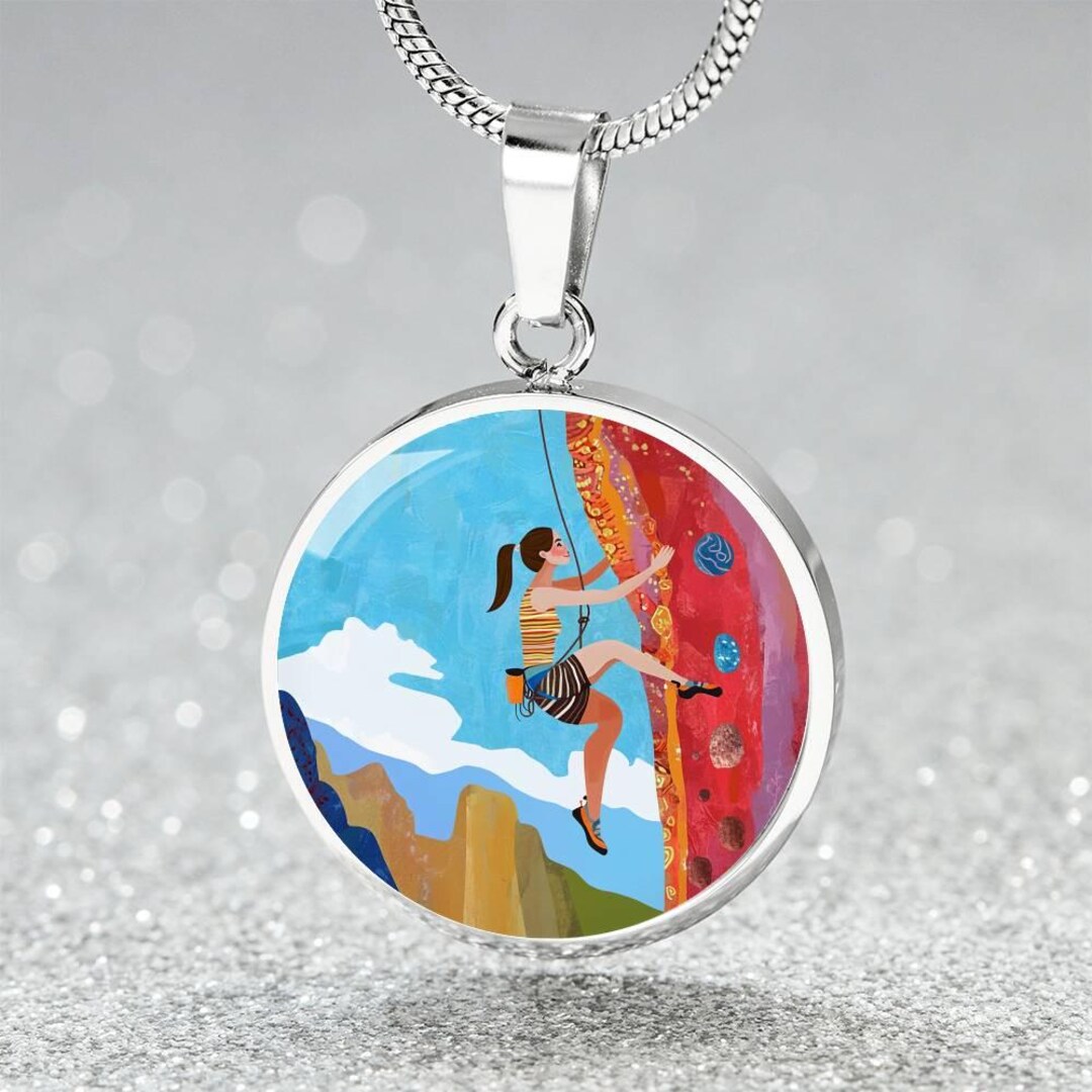 Rock Climber Jewelry Gift 4 Outdoor Lover | Female Rock Climber Gift ...