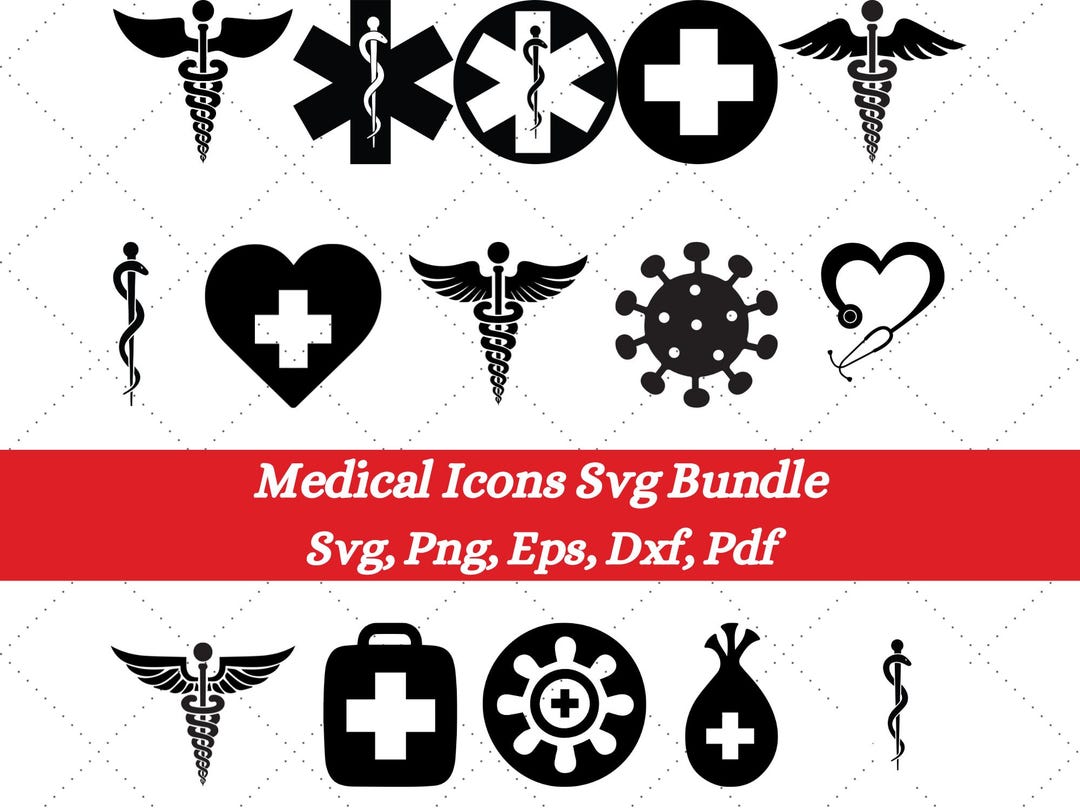 Medical Icons Svg Bundle, Medical Symbols Svg, Stethoscope Svg ...
