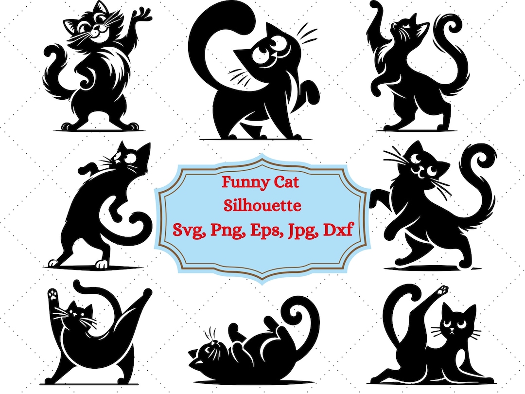 Funny Cat SVG Bundle, Cat SVG, Kitten SVG, Cat Lady Svg, Crazy Cat Lady ...