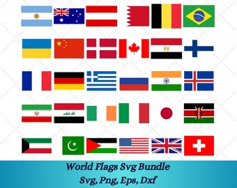 540+ Flags SVG Bundle, Flag PNG, World Flags SVG, Country Svg, Country ...