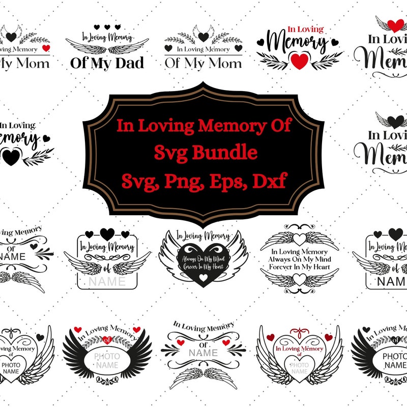 In Loving Memory Svg - Etsy