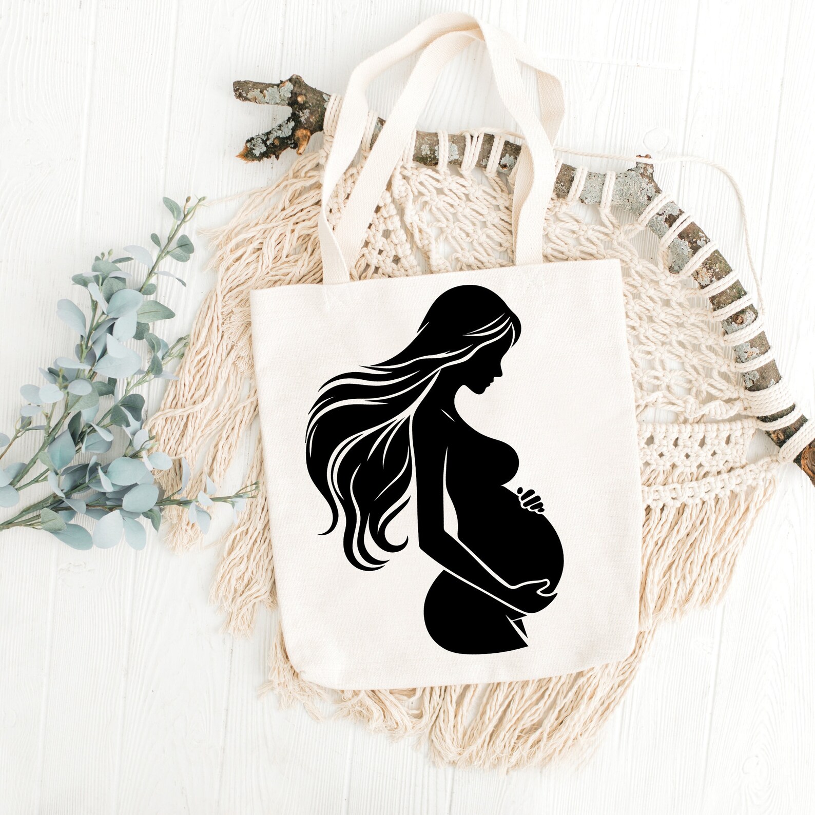 Pregnant Woman SVG Bundle, Pregnancy Belly SVG Files, Pregnant ...