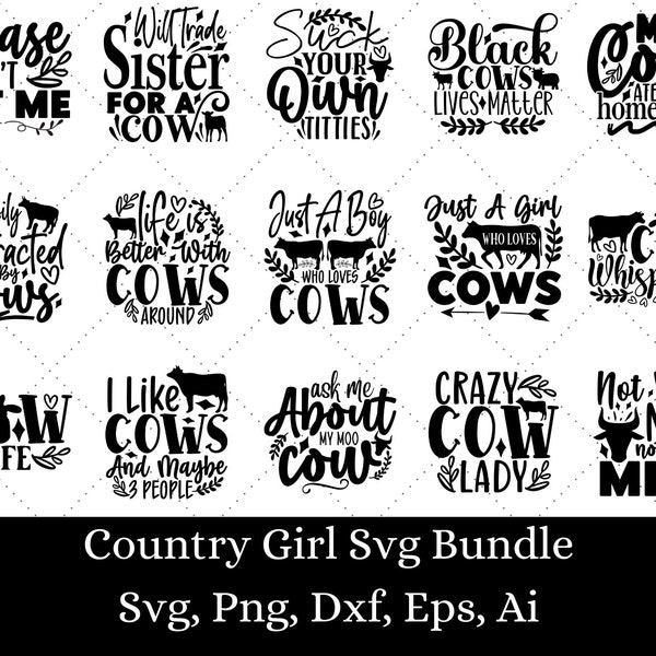 Cow Svg - Etsy