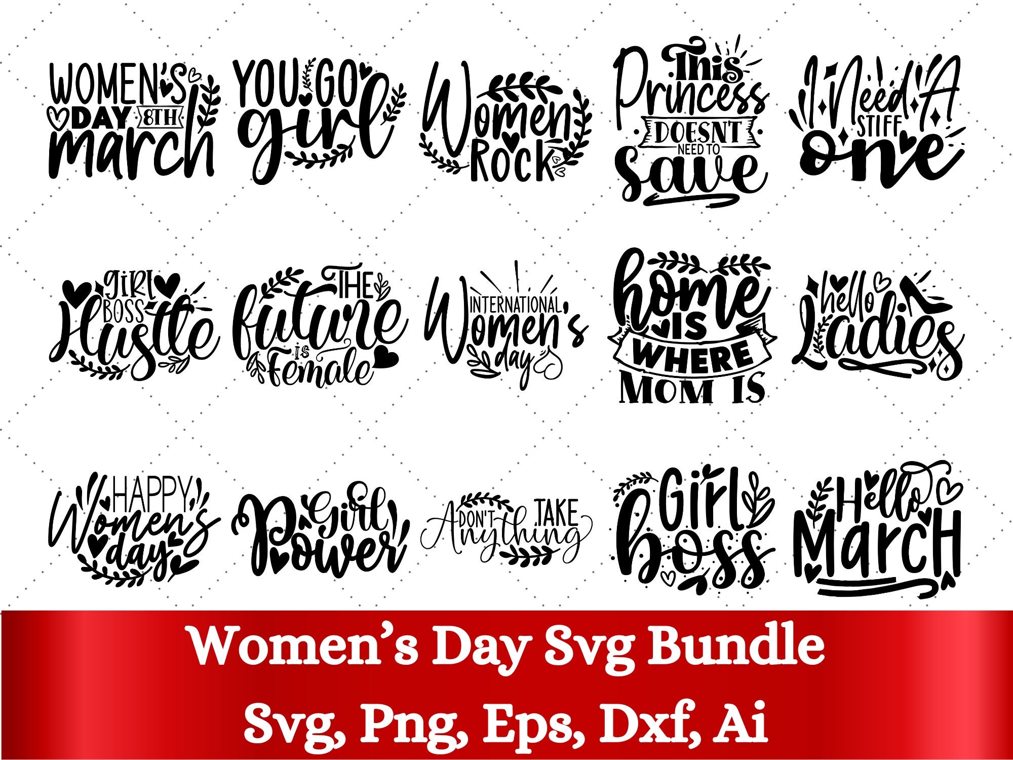 Womens Day Svg Bundle, Feminist Svg Bundle, Girl Power Svg, Go Girl Svg ...
