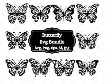 Butterfly SVG Bundle, 3D Butterfly Svg, Butterfly SVG Layered ...