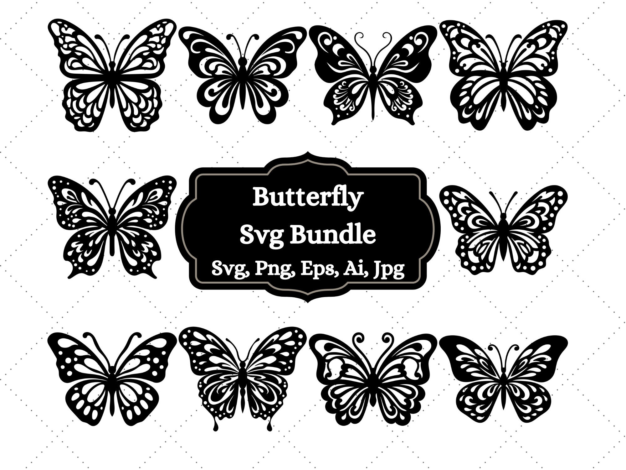 Butterfly SVG Bundle, 3D Butterfly Svg, Butterfly SVG Layered ...